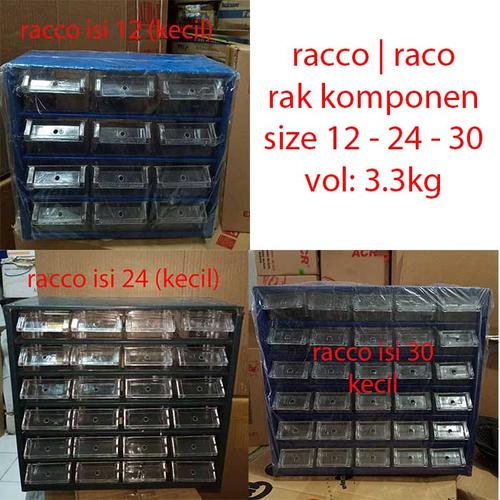 Jual RACCO Rak Komponen jumlah laci 12 24 30 KECIL Organizer RACOO - 12 ...