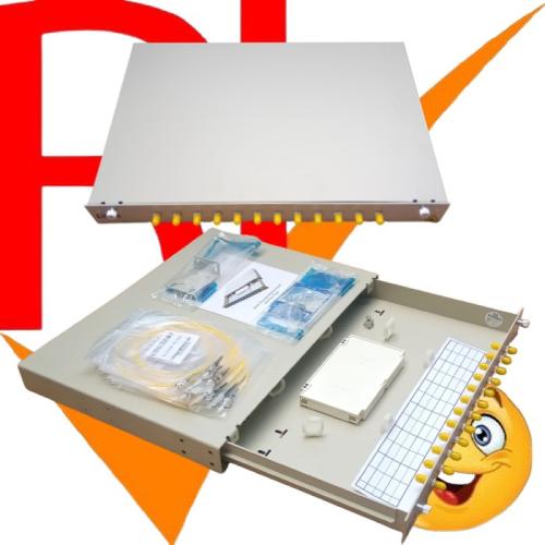 Jual OTB RackMount 12C Adapter Pigtail FC/ST Optical Terminal Box 12 ...