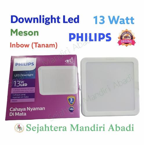 Jual Downlight Philips Led 13 Watt Meson Kotak Square Inbow - Putih ...