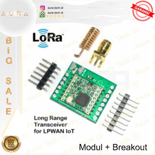 Jual HopeRF 915 MHz LoRa RFM95W Module Wireless Long Range Board ...