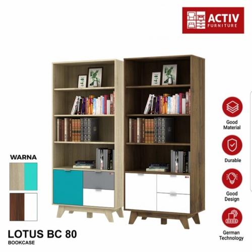 Jual Rak Buku Lemari Buku 80cm LOTUS Series - cream - Kota Cimahi ...