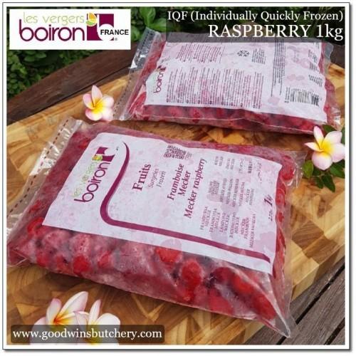 Jual 1kg fruit RASPBERRY FRAMBOISE IQF Boiron France imported - Kota ...