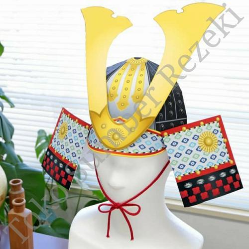 Jual Figure Costume Samurai Helmet Papercraft Hat Topeng Paper Craft ...