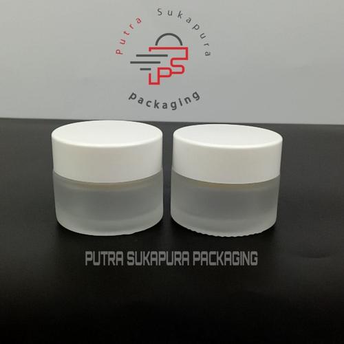 Promo Pot Cream 15Gr Frosted Kaca Wadah Krim Kosmetik-Glass Jar Tutup ...