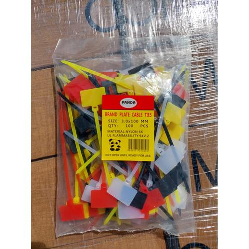 Jual Kabel ties label nylon marker 1 Pack MERAH PUTIH HITAM KUNING ...