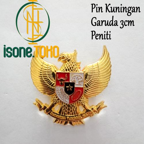 Jual Pin Burung Garuda 3cm peniti bahan kuningan cor - Kab. Tangerang ...
