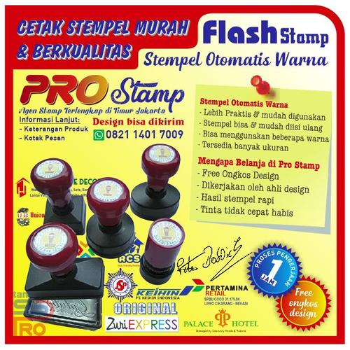 Jual Stempel Flash Ukuran Sedang / Custom - Kab. Bekasi - PRO STAMP ...