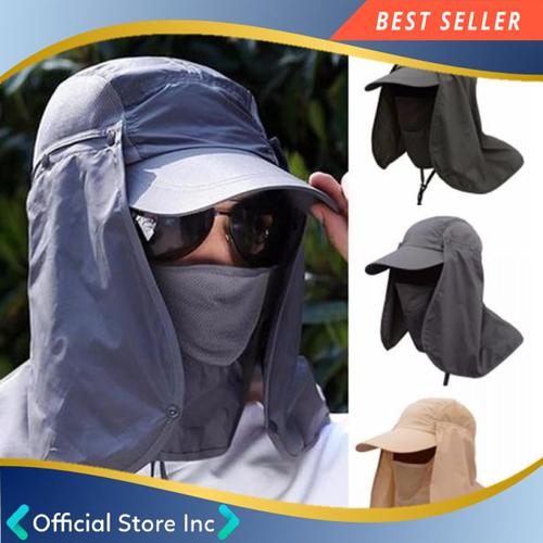 Jual Topi Anti Panas UV Nyamuk Full Face Kepala Leher Wajah Masker ...