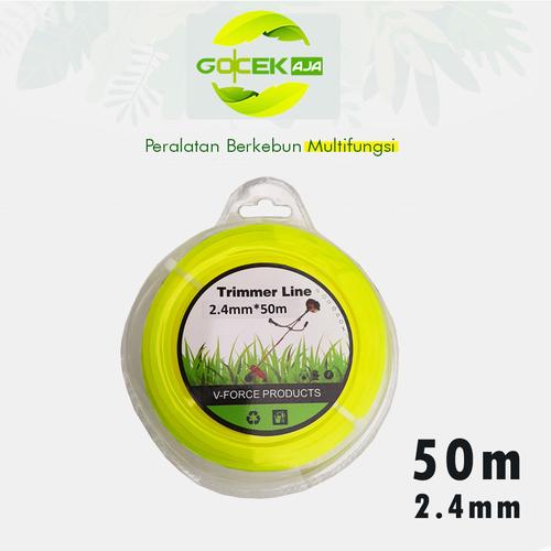 Jual Tali Senar Potong Rumput 50M 2,4MM Senar Nylon Trimmer Line 50 ...