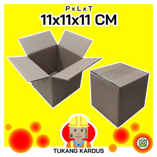 Jual KARDUS BOX uk 11x11x11 CM Kotak Packaging Corrugated SHEET POLOS ...