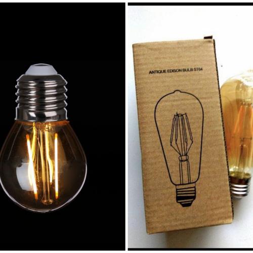 Jual lampu cafe edison led outdoor caffe filamen vintage carnaval - G45 ...