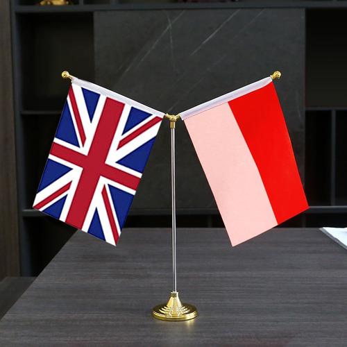 Jual Stand Tiang Bendera Meja model Y / Stainless Steel Flag Pole ...