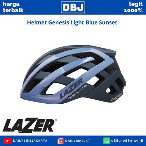 Jual HELM LAZER GENESIS LIGHT BLUE SUNSET HELMET SEPEDA ROADBIKE - L ...