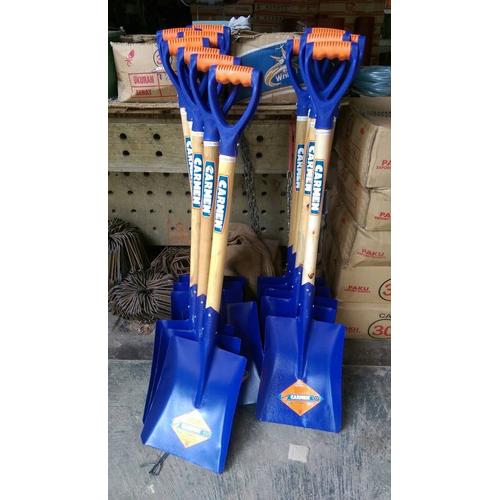 Jual Sekop Skop Gagang Kayu Pasir Tanah Bangunan Biru Carmen GOJEK GRAB ...