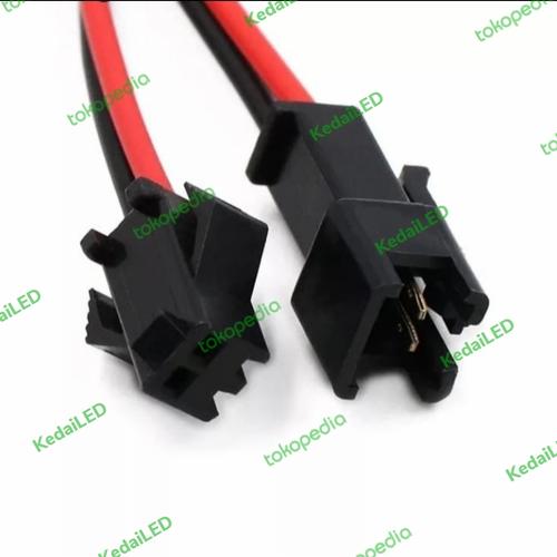 Jual kabel soket konektor socket male female led strip dc jst 2 pin awg ...