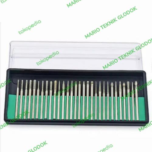 Jual Mata bor intan 30 pcs ukuran 3mm drill diamond - Jakarta Pusat ...