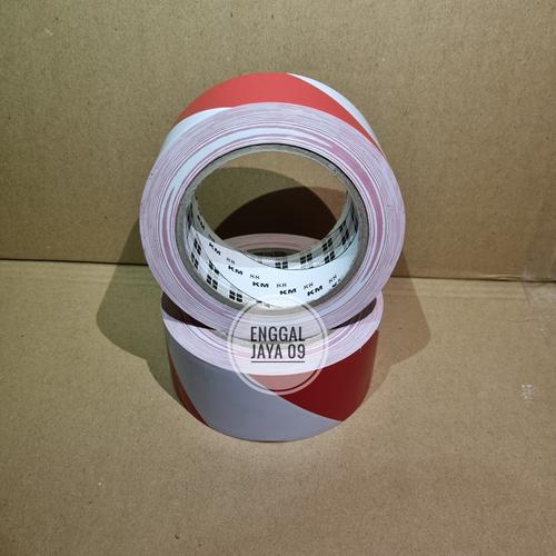 Jual Lakban Lantai KM 88 / Floor Marking Tape Merah-Putih 48mm x 33m - Jakarta Barat - Enggal ...