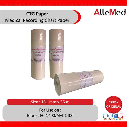 Jual Kertas CTG Paper 151mm x 25m Bionet FC-1400/AM-1400 - Kota ...