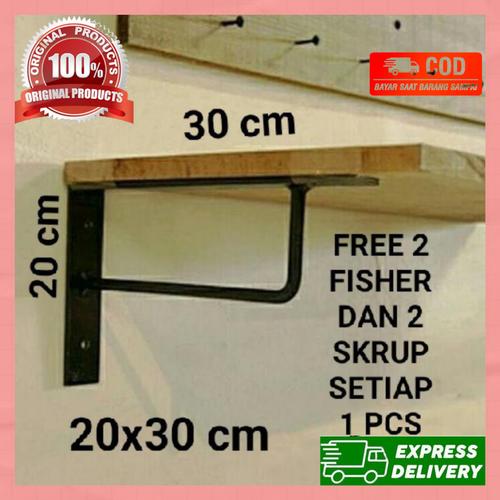 Jual Siku Ambalan Besi Siku Ambalan Dinding Besi Kayu - Putih - Jakarta ...