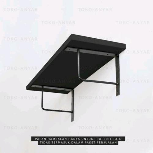 Jual besi ambalan dinding rak besi ambalan 15×20 - Hitam, 1 pcs - Kab ...