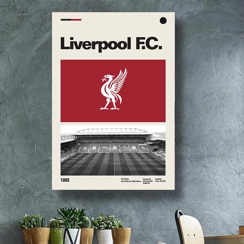 Jual Poster LIVERPOOL frame KAYU A3+ POSTER LIVERPOOL FC HIASAN DINDING ...