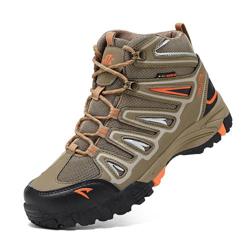 Jual Sepatu Gunung SNTA 500 Boots Hiking Outdoor BeigeBrown Semi ...