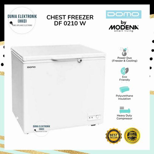 Promo CHEST FREEZER DOMO BY MODENA DF 0210 W LEMARI PEMBEKU 210 L DOMO ...