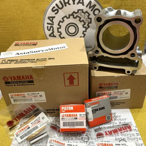Jual CYLINDER BLOK ASSY PISTON KIT 1PA SILINDER VIXION OLD NEW ORIGINAL ...