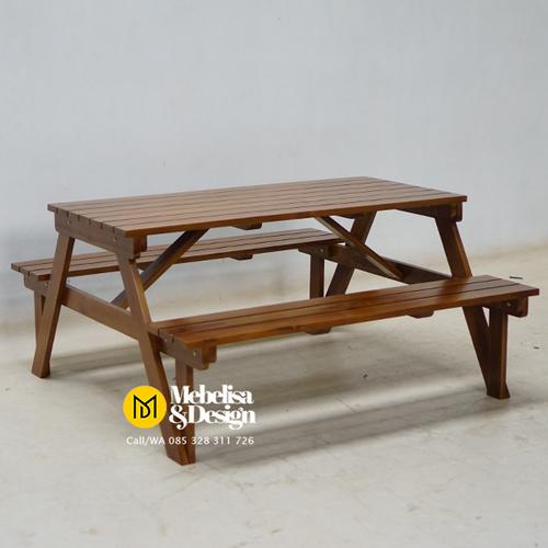 Jual Meja Taman Outdoor Kayu Jati, Meja Cafe Outdoor Kayu Jati - Kab ...