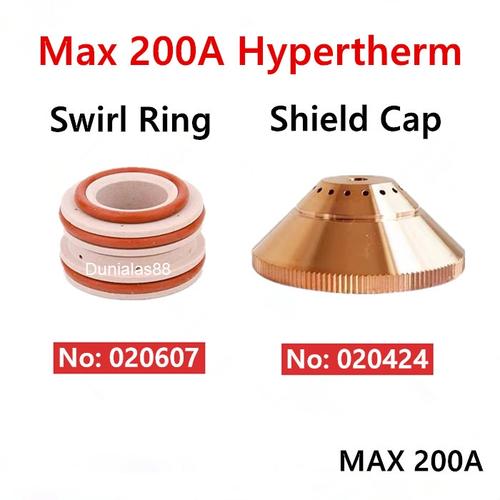 Jual Plasma Cutting Swirl Ring P/n 020607 Shield Cap 020424 Max Pro ...