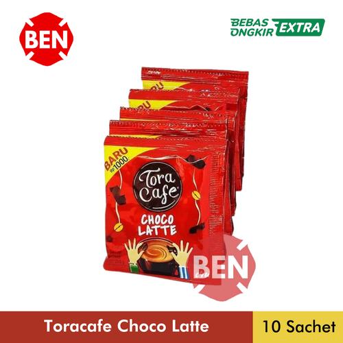 Jual Toracafe Choco Latte 1 Renceng 10 Sachet Pcs - Tora Cafe Merah ...