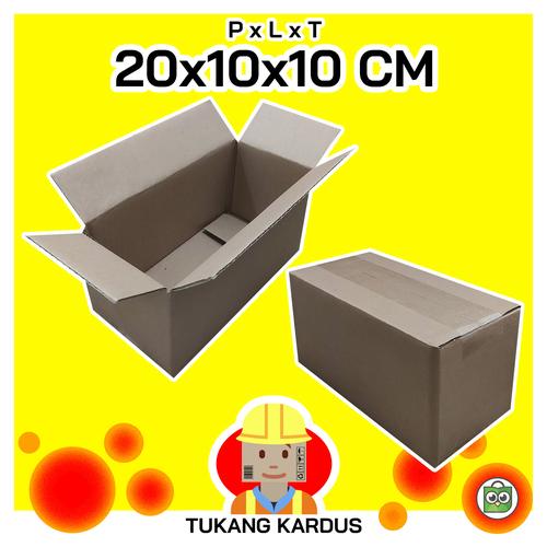 Jual KARDUS BOX uk 20x10x10 CM Kotak Packaging Corrugated SHEET POLOS ...