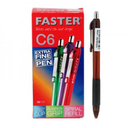 Jual Ballpoint Pulpen Pen Faster C6/C600 Cetekan - Kota Cirebon - PD ...