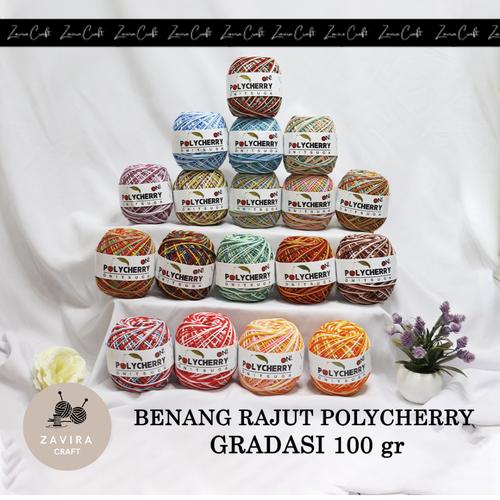 Jual BENANG RAJUT POLYCHERRY GRADASI ONITSUGA 100 GR - 5313 - Kab ...
