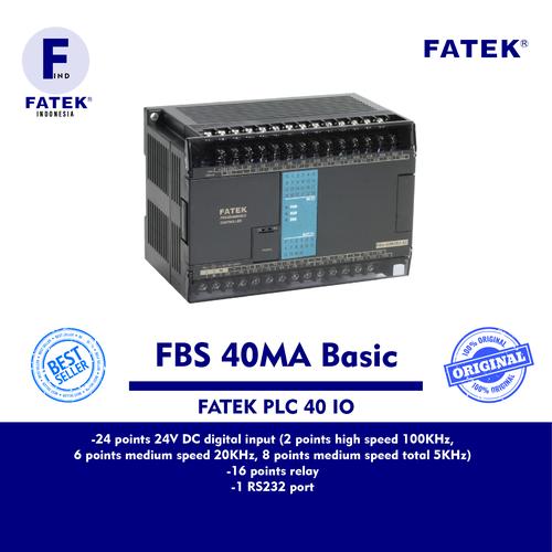 Jual FATEK PLC 40 I/O FBS 40MA Basic Series - 40MAR2 Relay, 24VDC - Kab. Bekasi - FATEK ...