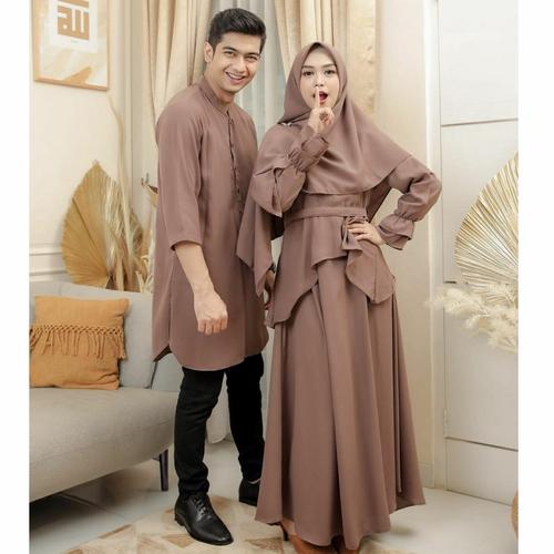 Jual OS Couple Baju Gamis Muslim Syar'i Murah Terbaru Riri - Army ...