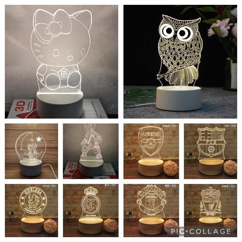 Jual LAMPU HIAS LED 3D /LAMPU TIDUR KARAKTER /LAMPU MEJA LED MOTIF ...