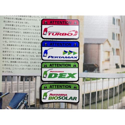 Jual sticker JDM bensin Pertamina Pertamax turbo Dex - Hijau - Kab ...