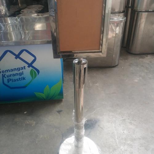 Jual signage poster papan tiang antrian stainless - Kab. Bogor - jaya ...