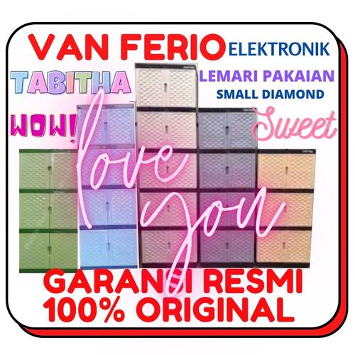 Jual LEMARI PAKAIAN PLASTIK TABITHA SMALL DIAMOND SUSUN 3 / 4 / 5 ...