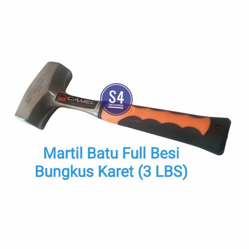 Jual Palu Batu Besi/Palu Bodem/Martil Batu Full Besi Bungkus Karet 3 ...