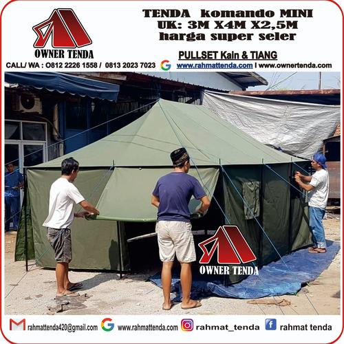Jual Tenda Regu Komando Mini Barak Pramuka model peleton UK 3x4x2,50M ...