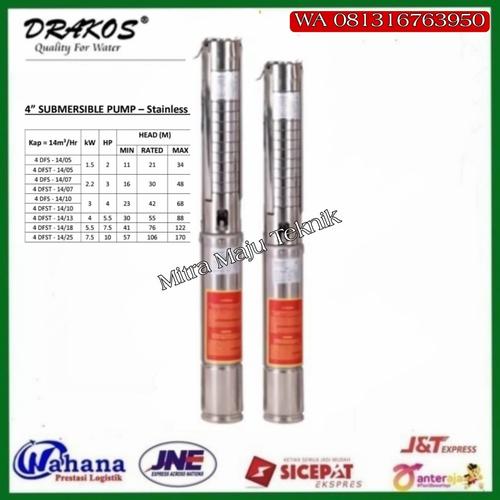Jual Pompa Satelit DRAKOS 4DFS 14/07 Stainless 2,2Kw 3hp 220V Body ...