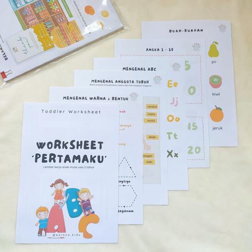 Jual Worksheet PAUD Lembar kerja anak pra TK kindergarten PRE School ...