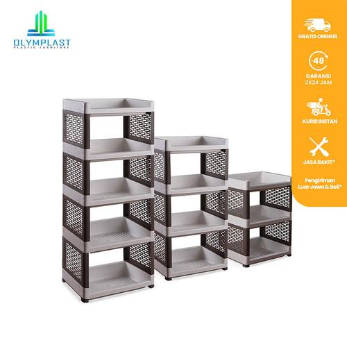 Promo Olymplast Rak Susun Plastik / Rak Buku / Rak Serbaguna - RSO - 5 ...