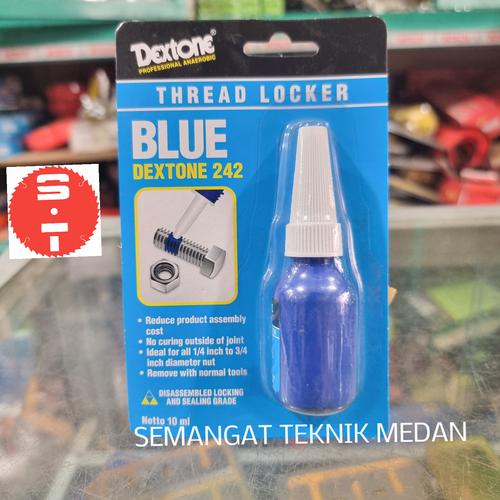 Jual 242 LEM BAUT & MUR BLUE THREADLOCKER MEDIUM STRENGTH 10ml DEXTONE ...