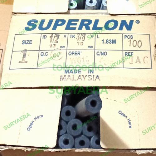 Jual SUPERLON 1/2" ID X 3/8" TK X 1.8 M INSULATOR 13 MM X 10 MM X 180 ...