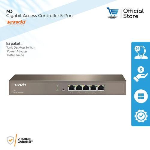 Jual Tenda M3 Switch 5 Port Gigabit 10/100/1000Mbps Access Controller ...