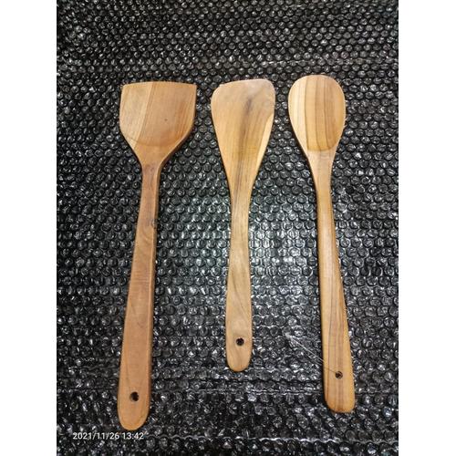 Jual Sodet/Spatula/Sutil kayu jati asli finishing natural halus ...