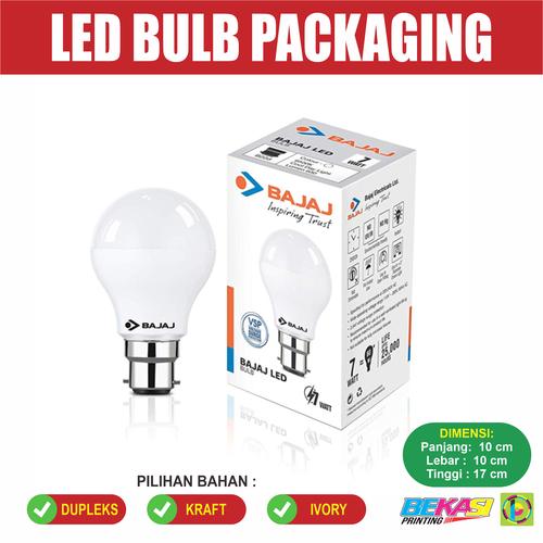 Jual 10x10x17 cm cm Box Packaging Dus Kotak Kemasan Led Bulb Lampu ...